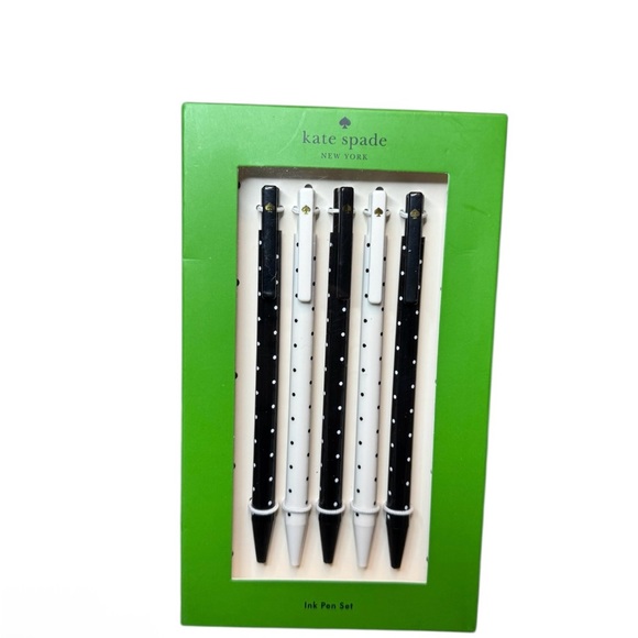 kate spade | Office | Kate Spade New York Black And White Polka Dot Ink ...